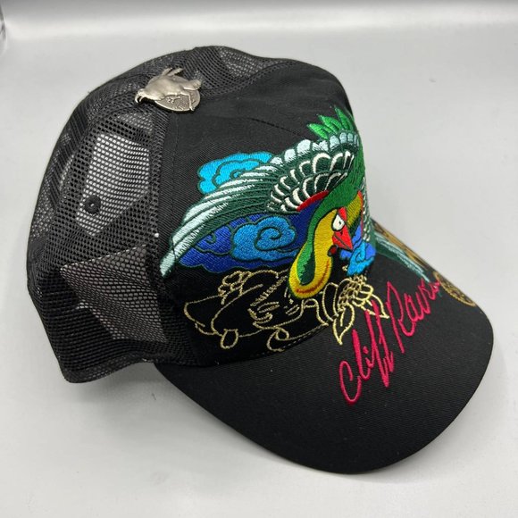 Cliff Raven | Accessories | Vintage Cliff Raven Hat Black Ed Hardy ...